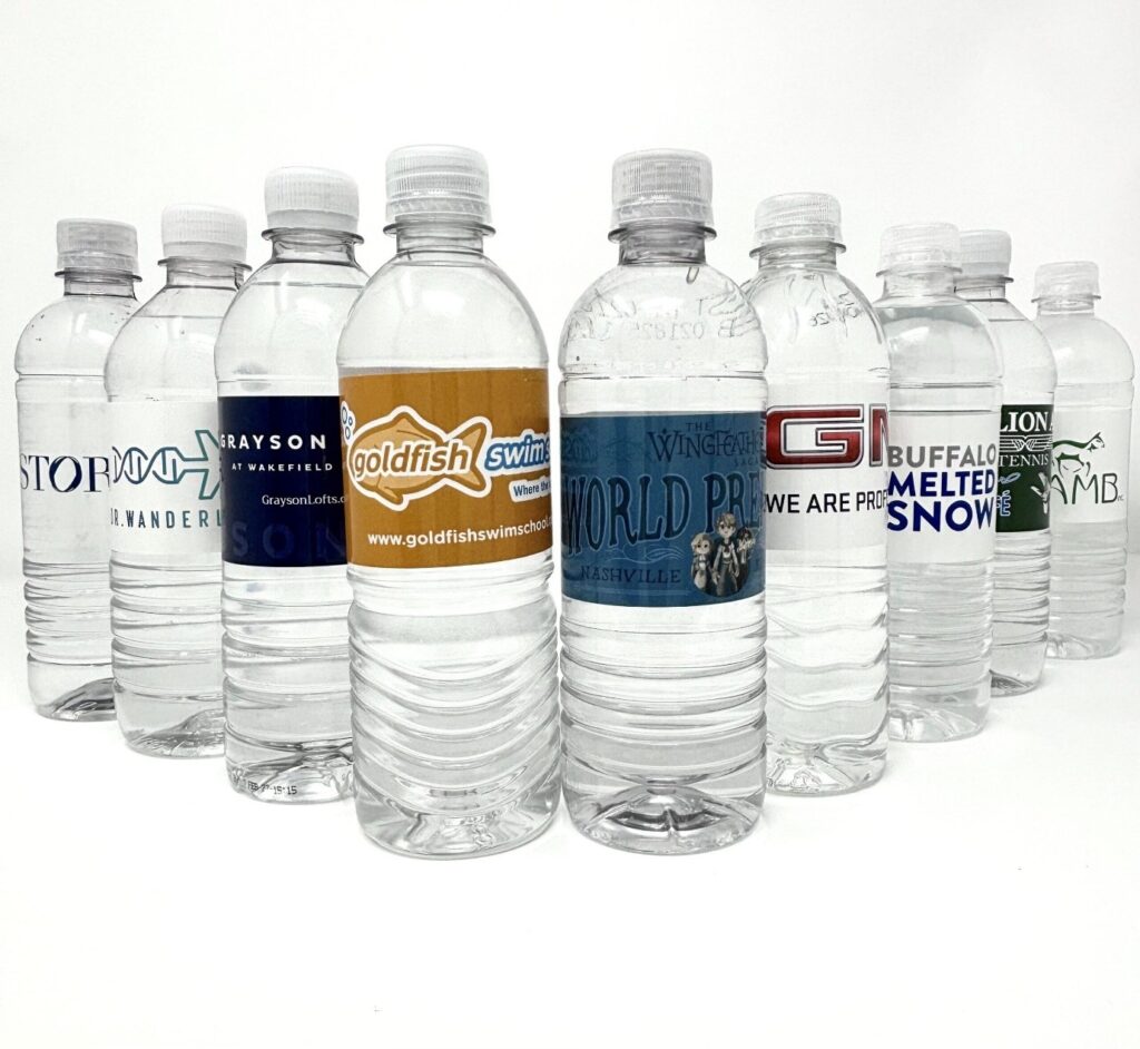 Branding with Custom Label Water Bottles